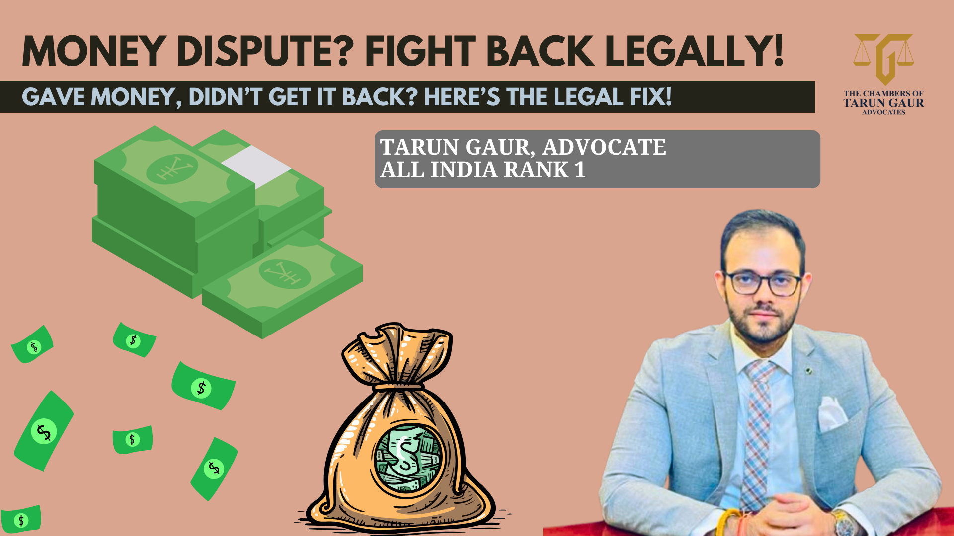 Legal remedies for money recovery in India - Advocate Tarun Gaur