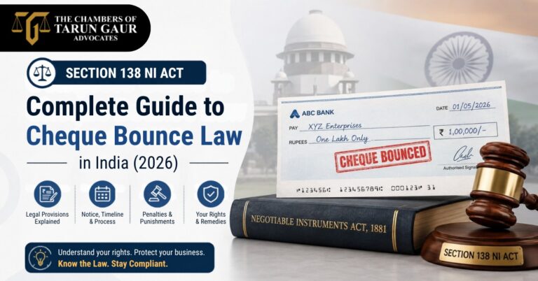 Section 138 NI Act Guide: Cheque Bounce Law in India 2026